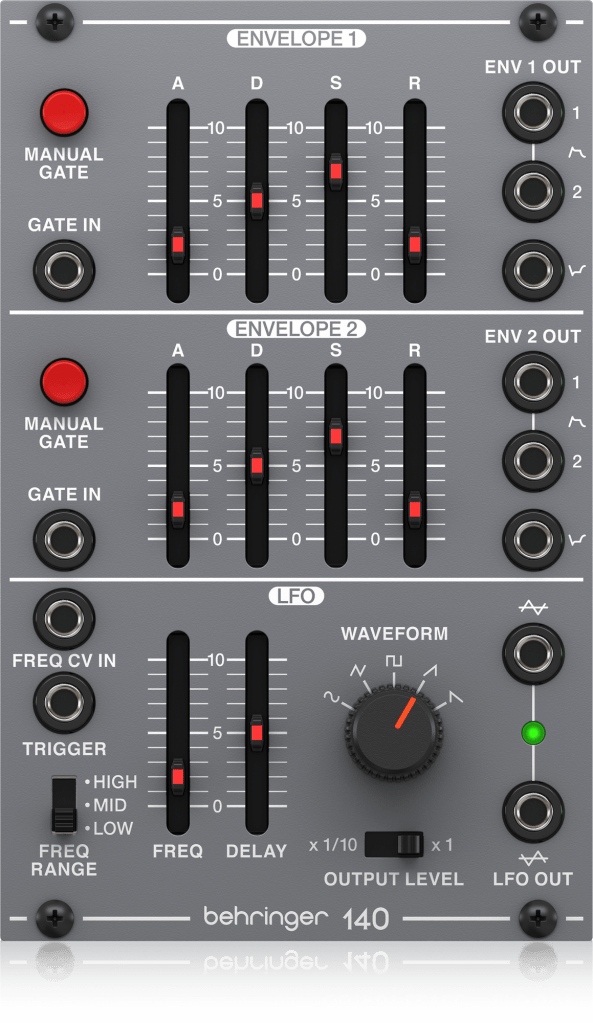 Behringer 140 DUAL ENVELOPE/LFO Legendary Analog Dual Envelope/LFO ...