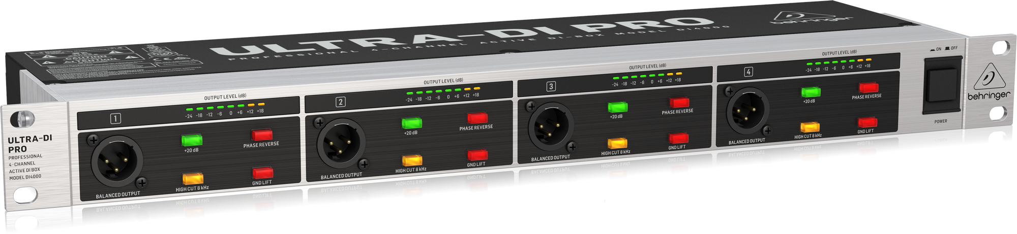 Behringer DI4000 Professional 4 Channel Active DI-Box – Music Instruments