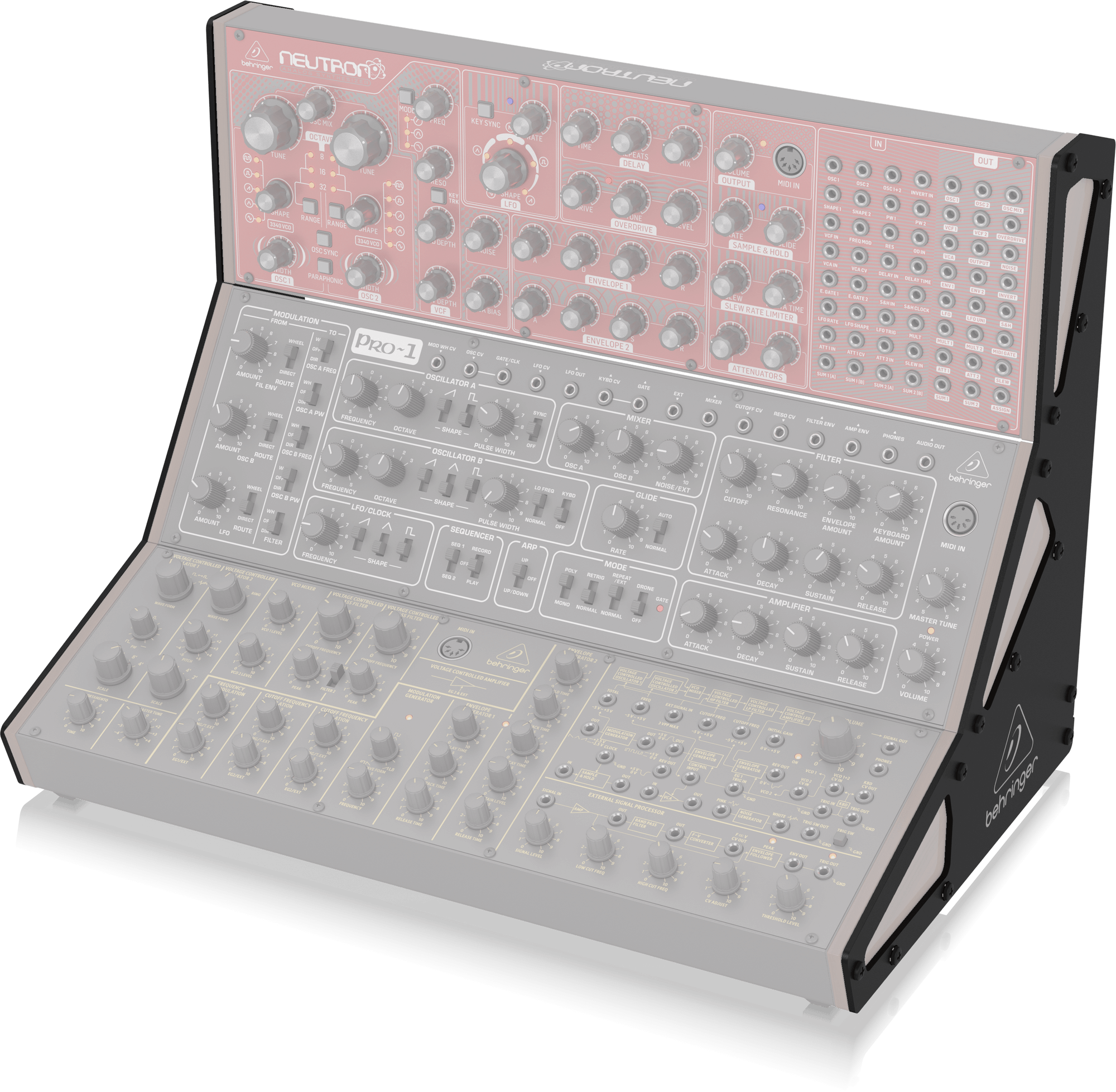 Behringer EURORACK STAND (3-TIER) 3-Tier Eurorack Stand for 70, 80 and ...