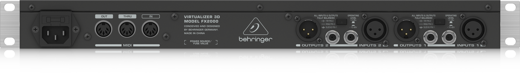 Behringer FX2000 High-Performance 3D Multi-Engine Effects Processor ...