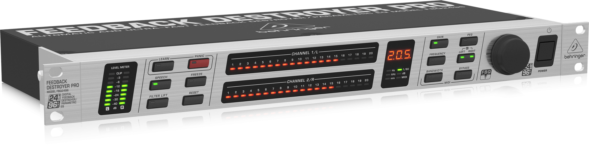 Behringer FBQ2496 Automatic and Ultra-Fast Feedback Destroyer ...