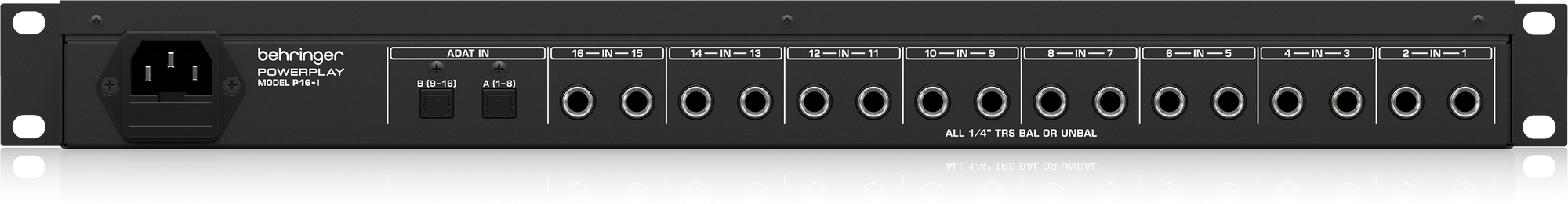 Behringer P16-I 16 Channel 19” Input Module with Analog and ADAT ...