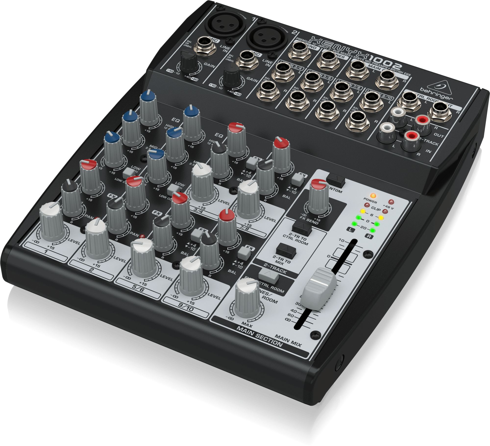 Behringer 1002 Premium 10-Input 2-Bus Mixer with XENYX Mic Preamps and ...