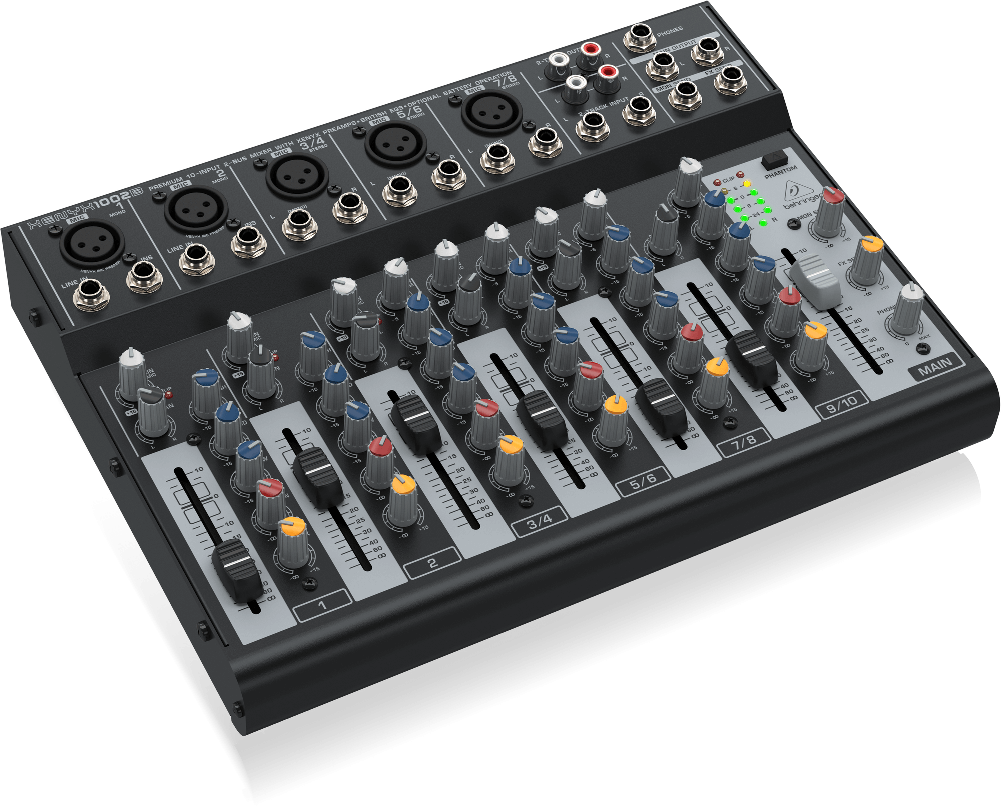 Behringer 1002B Premium 10-Input 2-Bus Mixer with XENYX Preamps ...