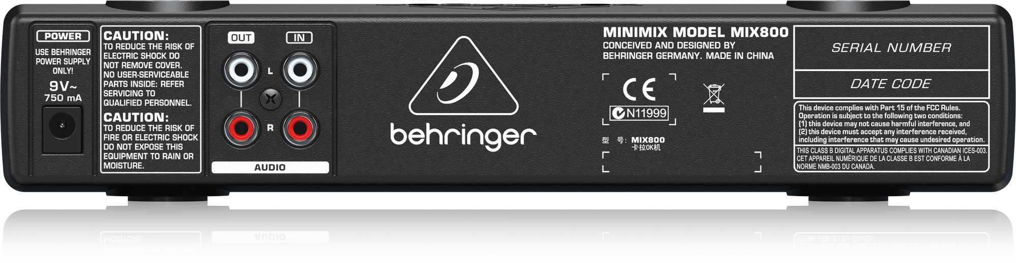 Behringer FEX800 Ultra-Compact Stereo Multi-FX Processor – Music ...