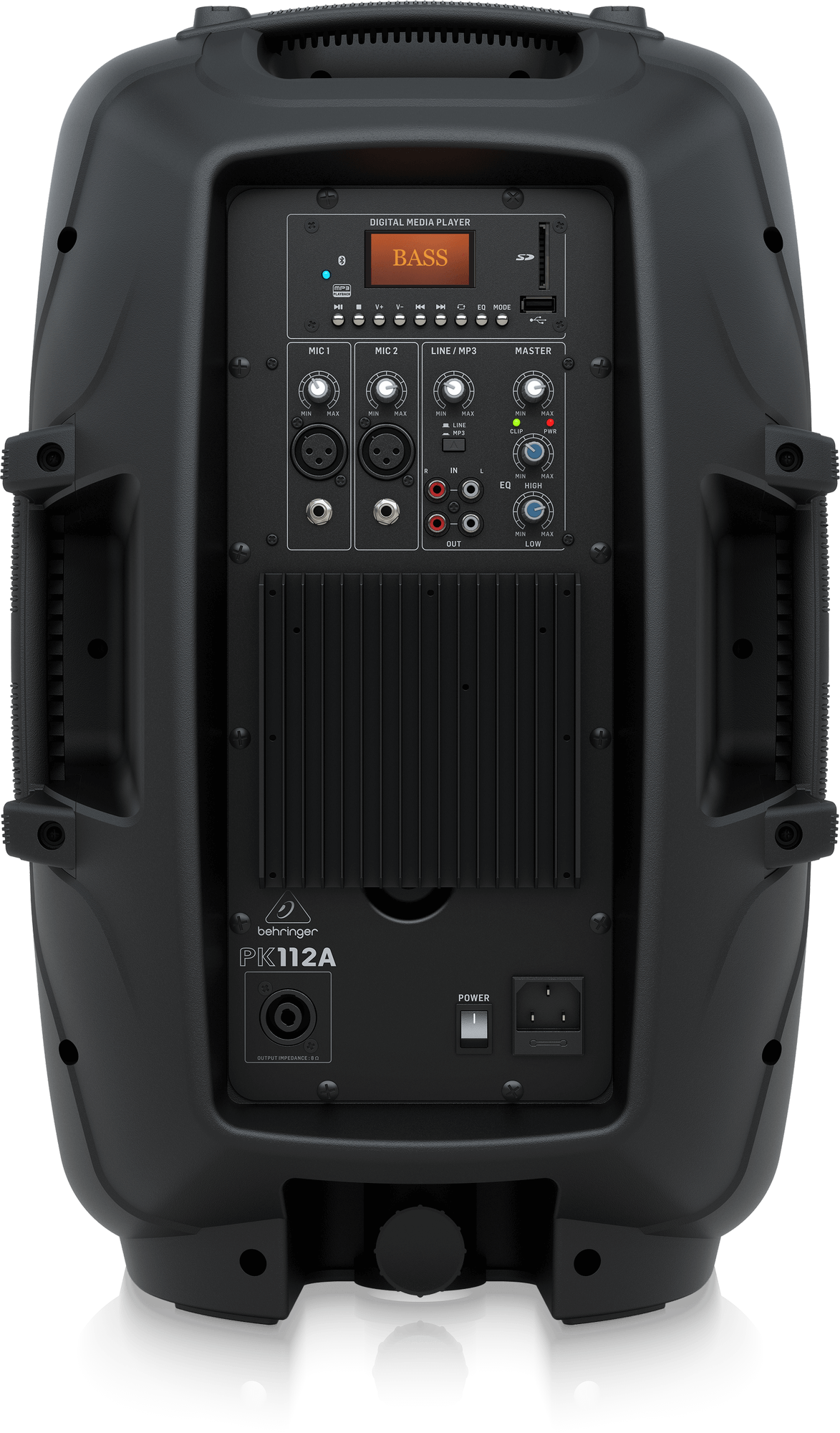 Behringer PK112A Active 600 Watt 12″ PA Speaker System with Built-in ...
