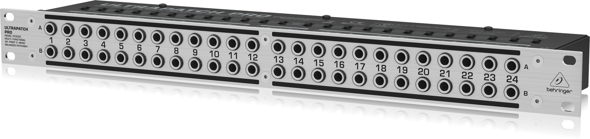Behringer PX3000 Multi-Functional 48-Point 3-Mode Balanced Patchbay – Music Instruments