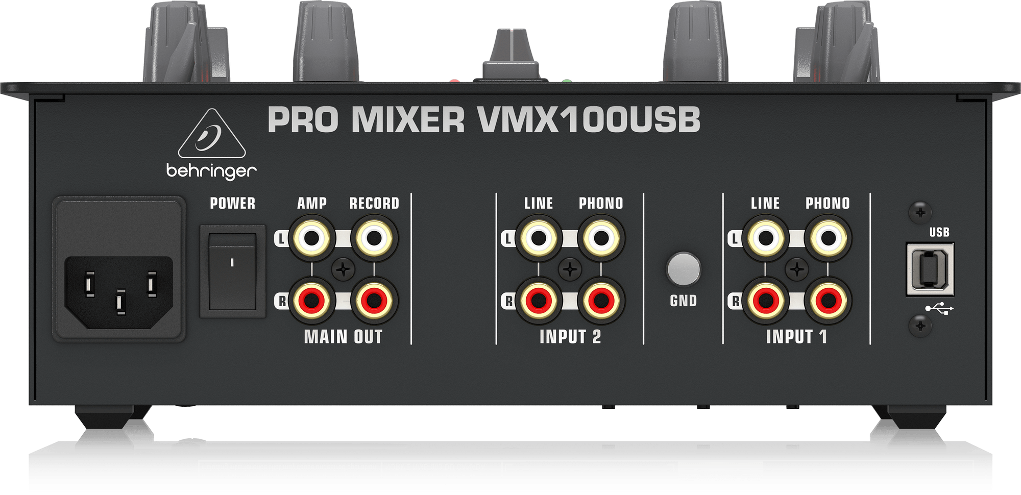Behringer VMX100USB Professional 2-Channel DJ Mixer with USB/Audio ...