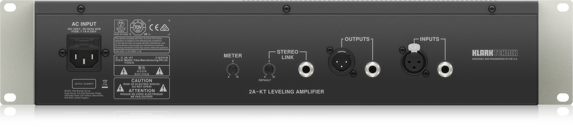 Klark Teknik 2A-KT Classic Leveling Amplifier with Vacuum Tubes ...