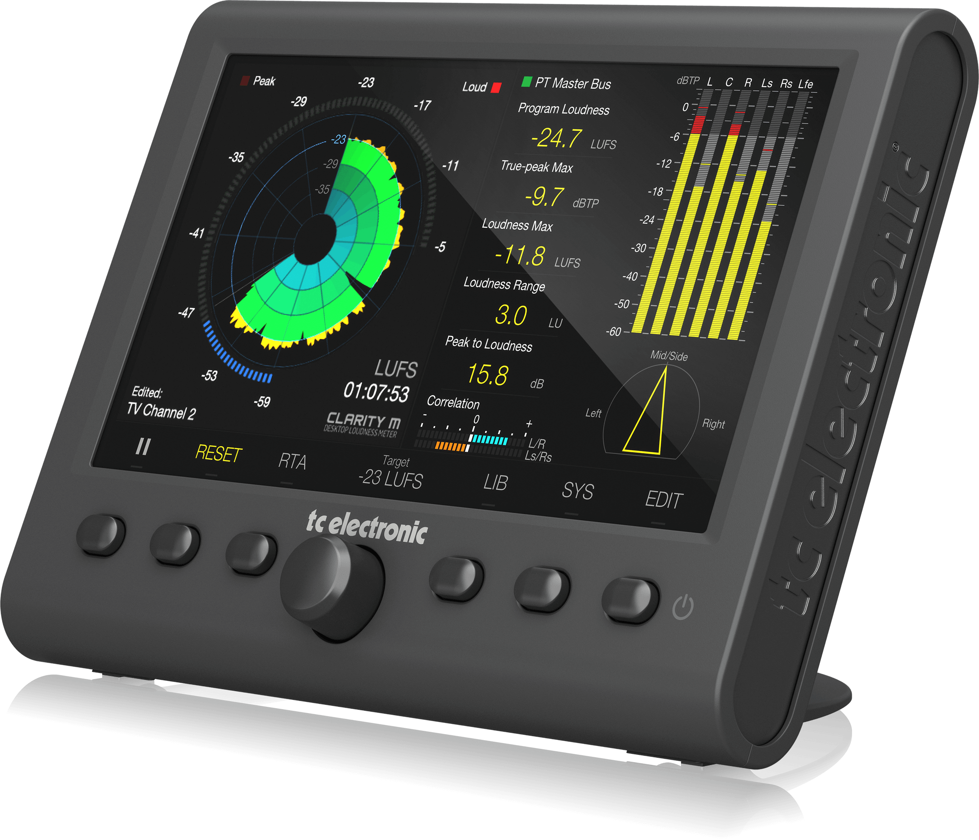 Tc Electronic CLARITY M Stereo and 5.1 Audio Loudness Meter with 7 ...