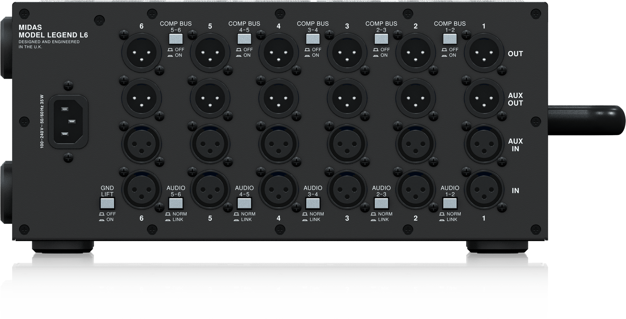Midas L6 500 Series Portable Chassis for 6 Modules with Advanced Audio ...