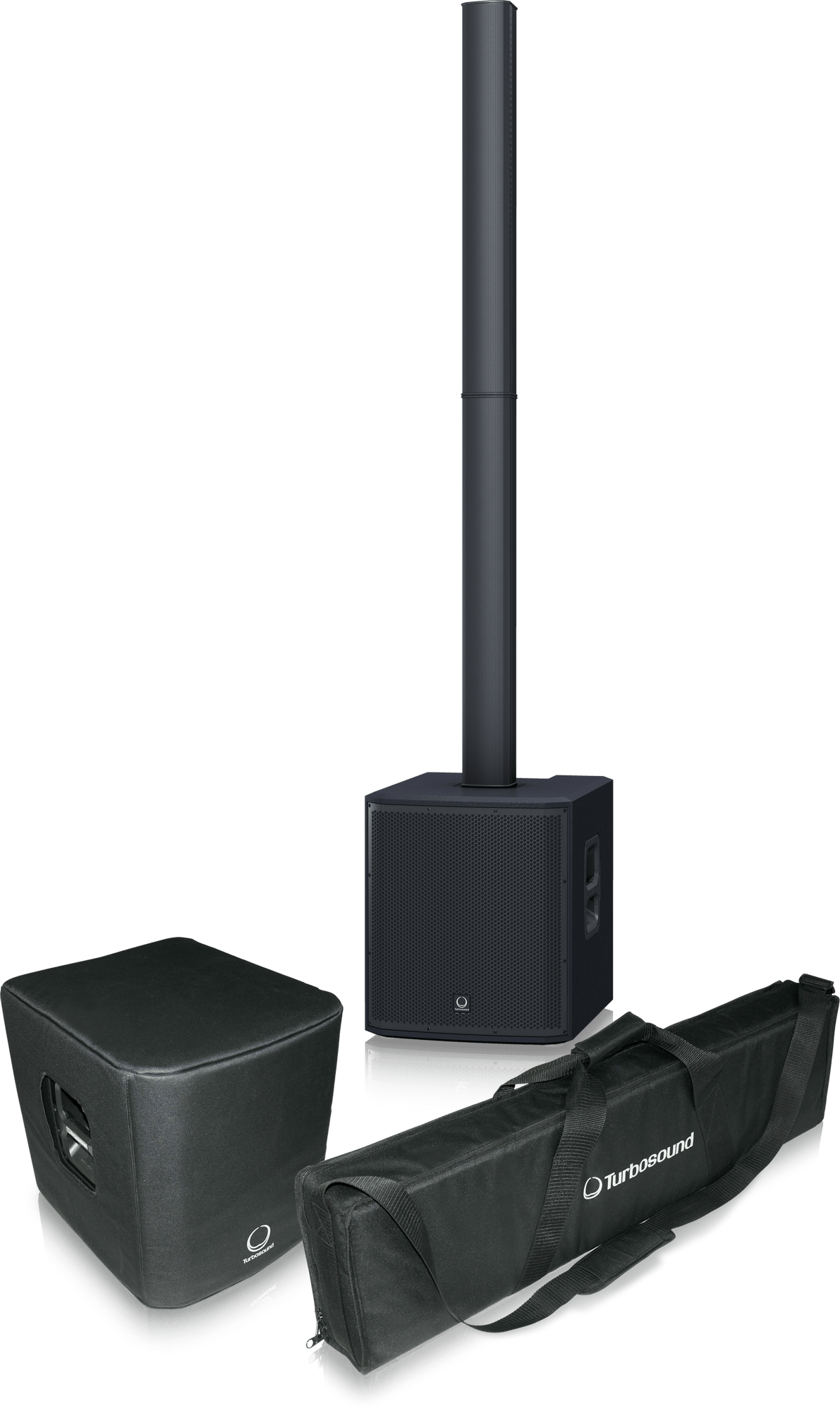 Turbosound iP2000 BUNDLE 1000W Powered Column Loudspeaker with a 12 ...