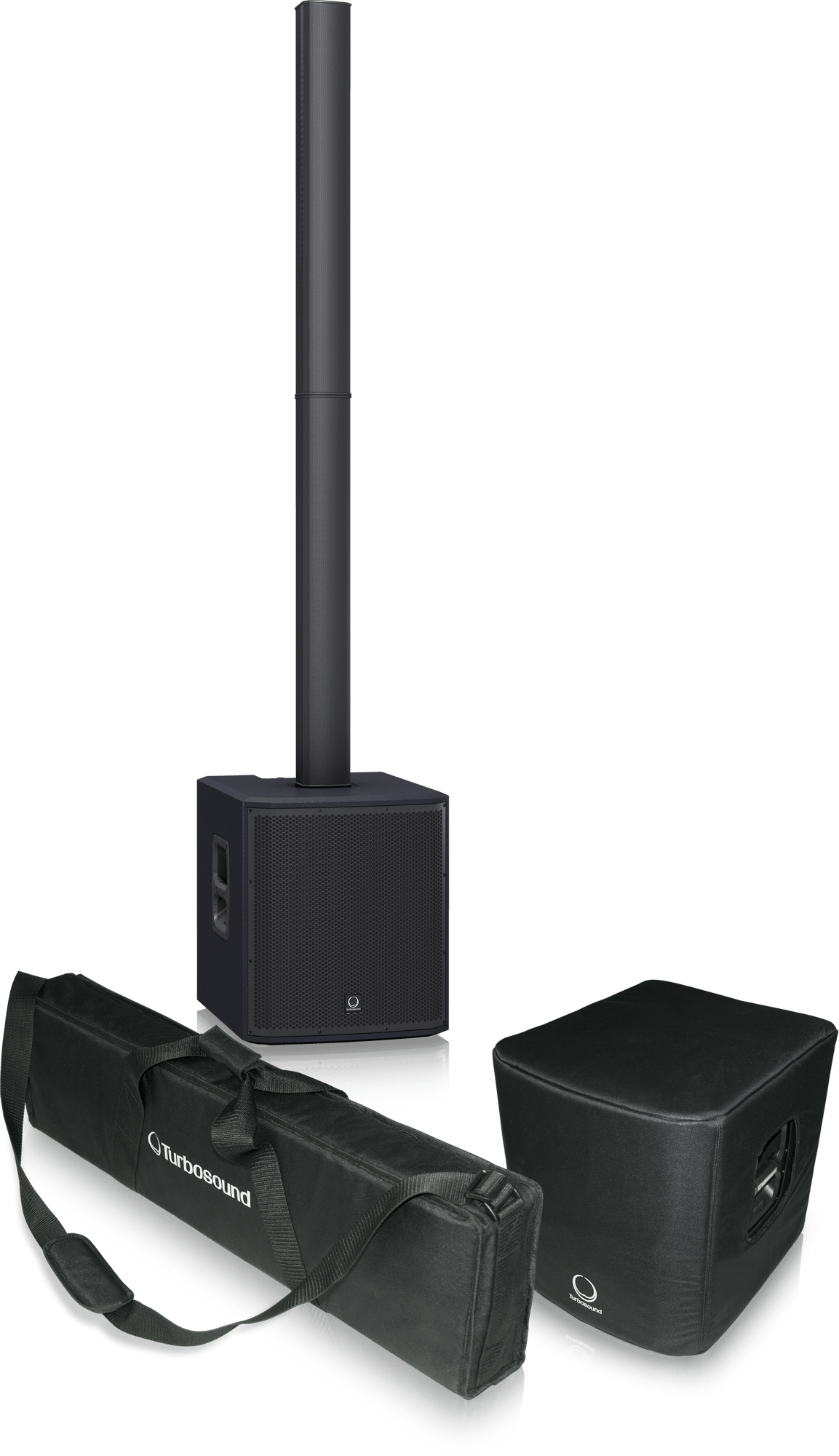 Turbosound iP2000 BUNDLE 1000W Powered Column Loudspeaker with a 12 ...