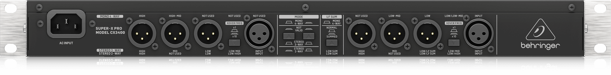 Behringer CX3400 V2 High-Precision Stereo 2-Way/3-Way/Mono 4-Way ...
