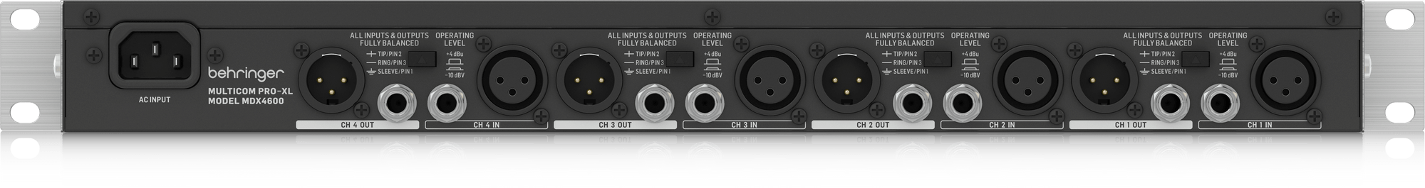 Behringer MDX4600 V2 Reference-Class 4-Channel Expander/Gate/Compressor ...