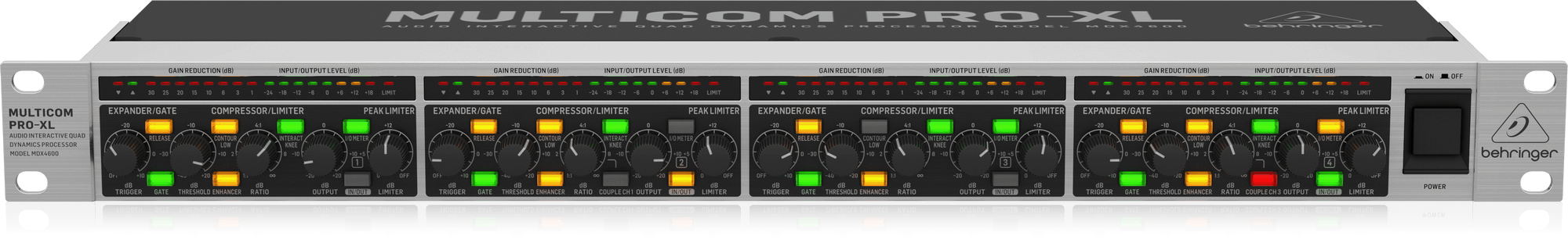 Behringer MDX4600 V2 Reference-Class 4-Channel Expander/Gate/Compressor ...